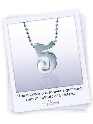 Donna - "Number 5 is Forever Significant" – Alex Woo Jewelry