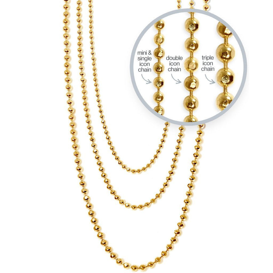 Alex Woo Disco Chain in 14kt Gold - 1 mm – Alex Woo Jewelry